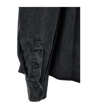 Isabel Marant Étoile Idety Ruffled Denim Shirt