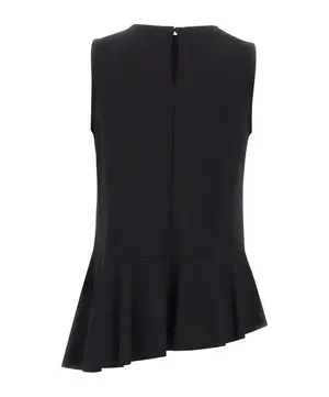 KAOS Asymmetric Ruffled Sleeveless Top