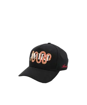 Amiri Snake Cap - Black