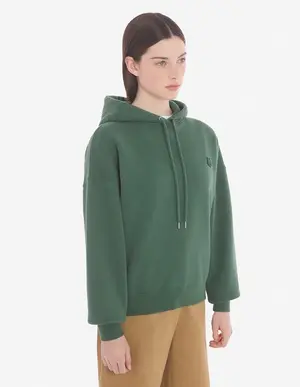 Maison Kitsuné Fox Embroidered Drawstring Hoodie
