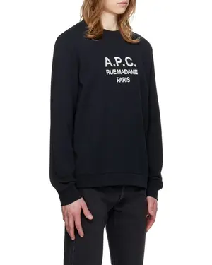 A.p.c. Logo Printed Crewneck Sweatshirt