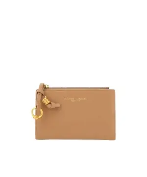 GIANNI CHIARINI Knot Detail Compact Wallet - Nude