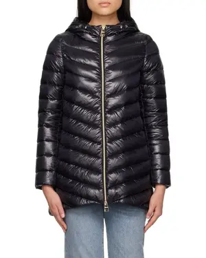 Herno Quilted Hooded Drawstring Puffer Jacket