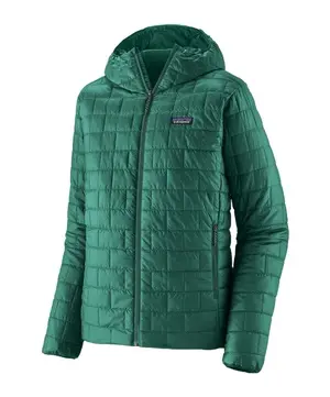 Patagonia Nano Quilt Hooded Jacket - Turquoise
