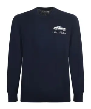 MC2 SAINT BARTH Embroidered Crewneck Jumper - Black