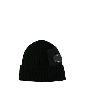 C.P. COMPANY Lens-detail Wool Beanie
