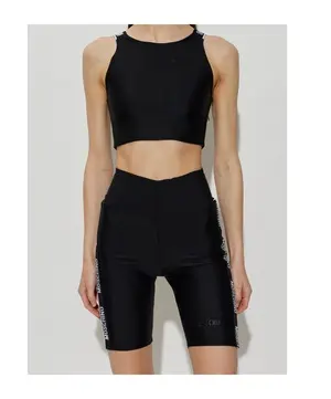Moschino Rubberised Cropped Top