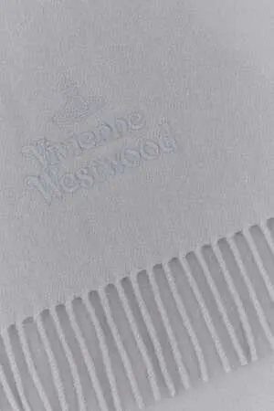 VIVIENNE WESTWOOD Logo-embroidered Wool Scarf