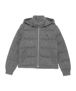 Polo Ralph Lauren Quilted Hooded Jacket - Grey