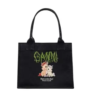 GANNI Graphic Print Tote Bag