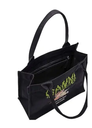 GANNI Graphic Print Tote Bag