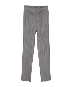 PLEATS PLEASE BY ISSEY MIYAKE Pleats Please Issey Miyake Pleated Trousers - Gray
