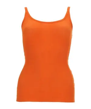MSGM Ribbed Logo Tank Top