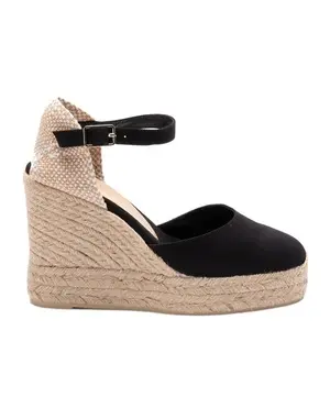 CastaÑer Carol Buckeld Wedge-heel Espadrilles - Nude