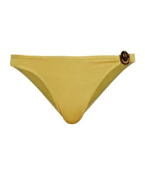 Moschino Smiley Logo Plaque Bikini Bottoms