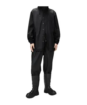 Rains Fishtail Drawstring-hood Coated Parka