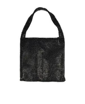 Rabanne Pixel Mesh Embellished Shoulder Bag