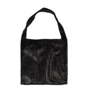 Rabanne Pixel Mesh Embellished Shoulder Bag