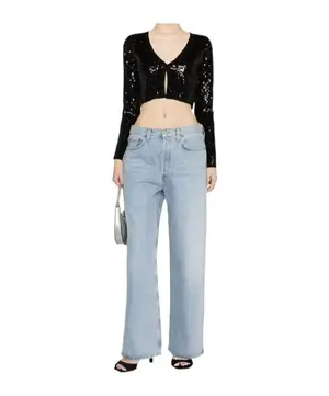 BLUGIRL Sequin Embellished Cropped Cardigan - No