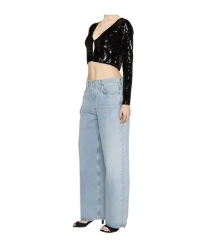 BLUGIRL Sequin Embellished Cropped Cardigan - No