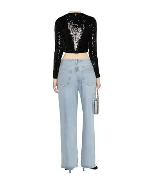 BLUGIRL Sequin Embellished Cropped Cardigan - No