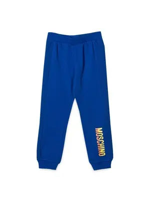 Moschino Logo-print Cotton Track Pants - Blue