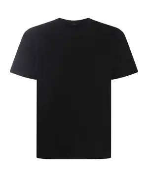 Herno Logo Patch Crewneck T-shirt - Black