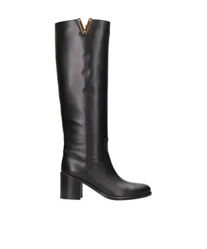 VIA ROMA 15 Round-toe Ankle Boots - Black