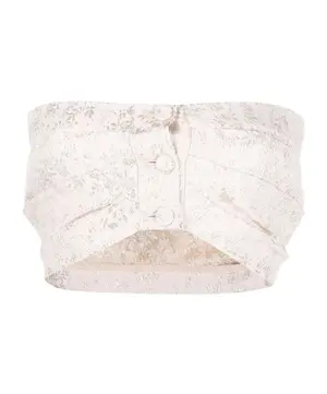 Philosophy Di Lorenzo Serafini Jacquard Buttoned Bandeau Top - White