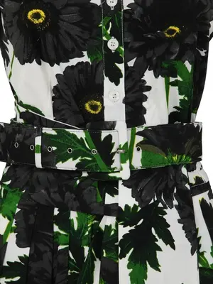 Samantha Sung Audrey Floral Print Off-the-shoulder Midi Dress