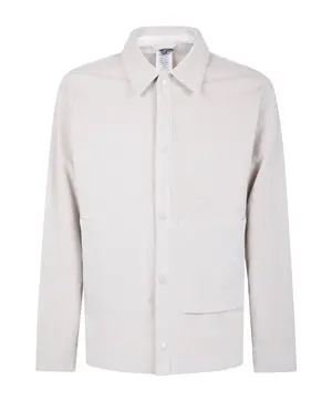 NEW BALANCE Long-sleeved Straight-hem Shirt - Timberwolf
