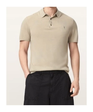 ALLSAINTS Mode Short-sleeve Wool Polo Shirt