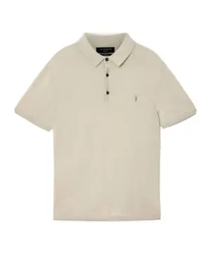 ALLSAINTS Mode Short-sleeve Wool Polo Shirt - Nude