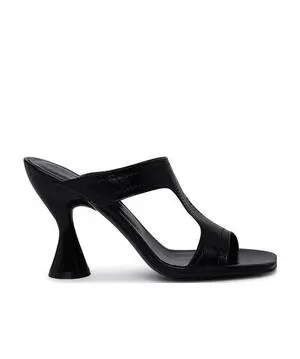 By Far Nadia Cut-out Heeled Sandals - Black