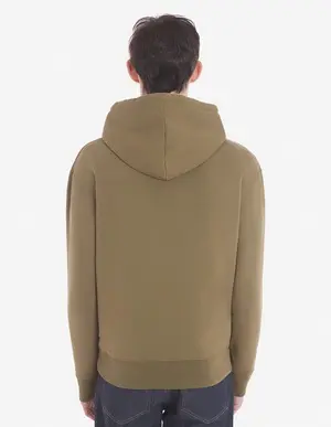 Maison Kitsuné Logo Printed Drawstring Hoodie