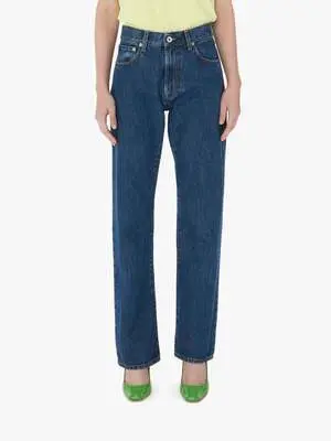 J.W.ANDERSON Jw Anderson Logo Patch Straight-leg Jeans