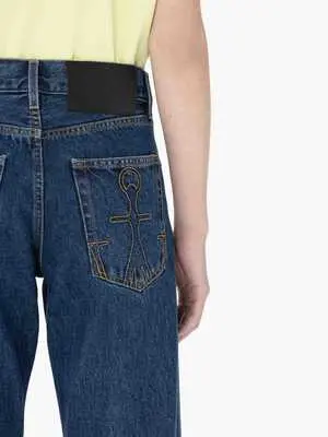 J.W.ANDERSON Jw Anderson Logo Patch Straight-leg Jeans