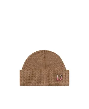 Dsquared2 Logo Plaque Beanie - Brown