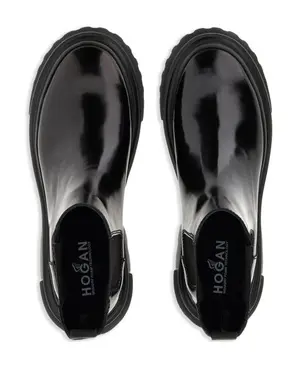 Hogan Round-toe Ankle Boots