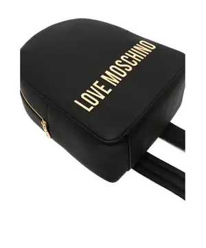 Moschino Logo Lettering Zipped Backpack
