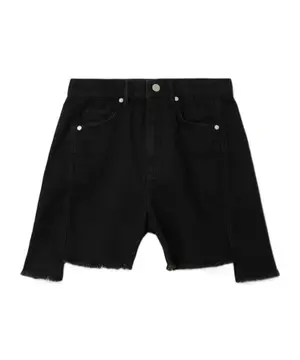 ALLSAINTS Frankie High Waisted Denim Shorts - Black