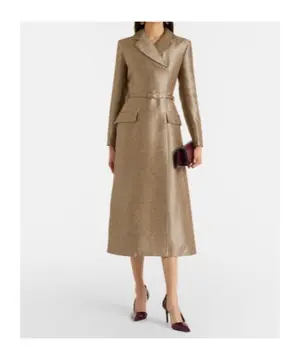 EMILIA WICKSTEAD Kalonice Belted Sequined Tweed Maxi Dress