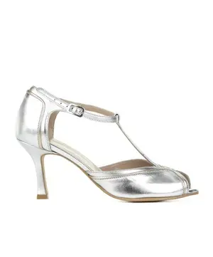 Hope Nappa Leather High Heel Sandals - White