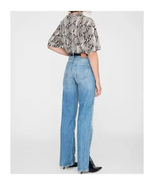 ANINE BING Washed Python Print Relaxed Fit T-shirt