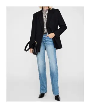 ANINE BING Washed Python Print Relaxed Fit T-shirt