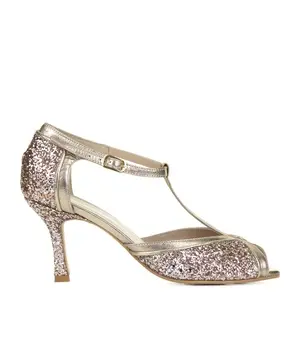 Hope Nappa Leather High Heel Sandals - Nude