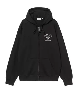 Carhartt Work In Progress Eightynine Drawstring Hoodie - Black