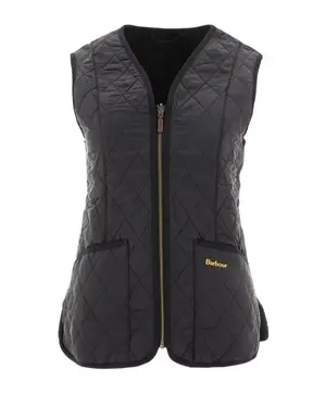 Barbour Logo Embroidered Quilted Gilet - Black