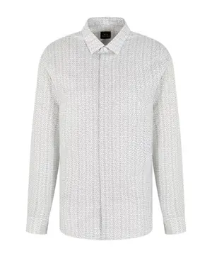 Armani Exchange Patterned Shirt - White