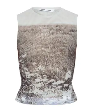 SAMSOE SAMSOE Saangel Landscape-print Top - Hazyfields
